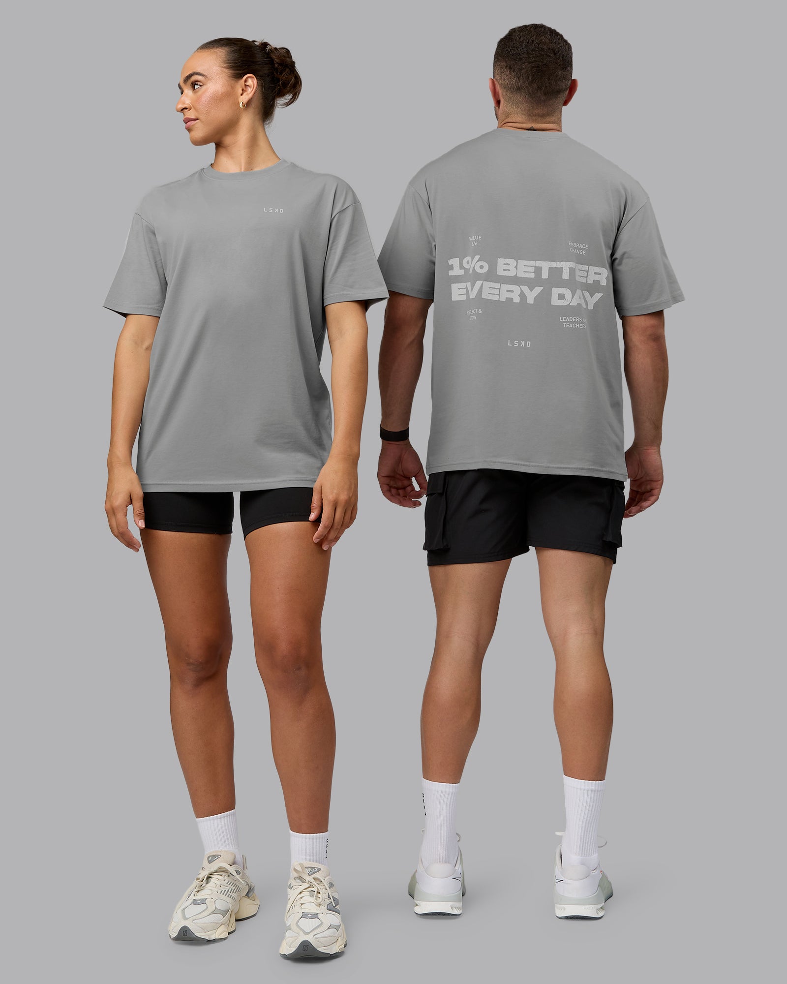 Unisex 1% Better Value Series FLXCotton Tee Oversize - Circular Grey ... Unisex 1% Better Value Series FLXCotton Tee Oversize - Circular Grey ...