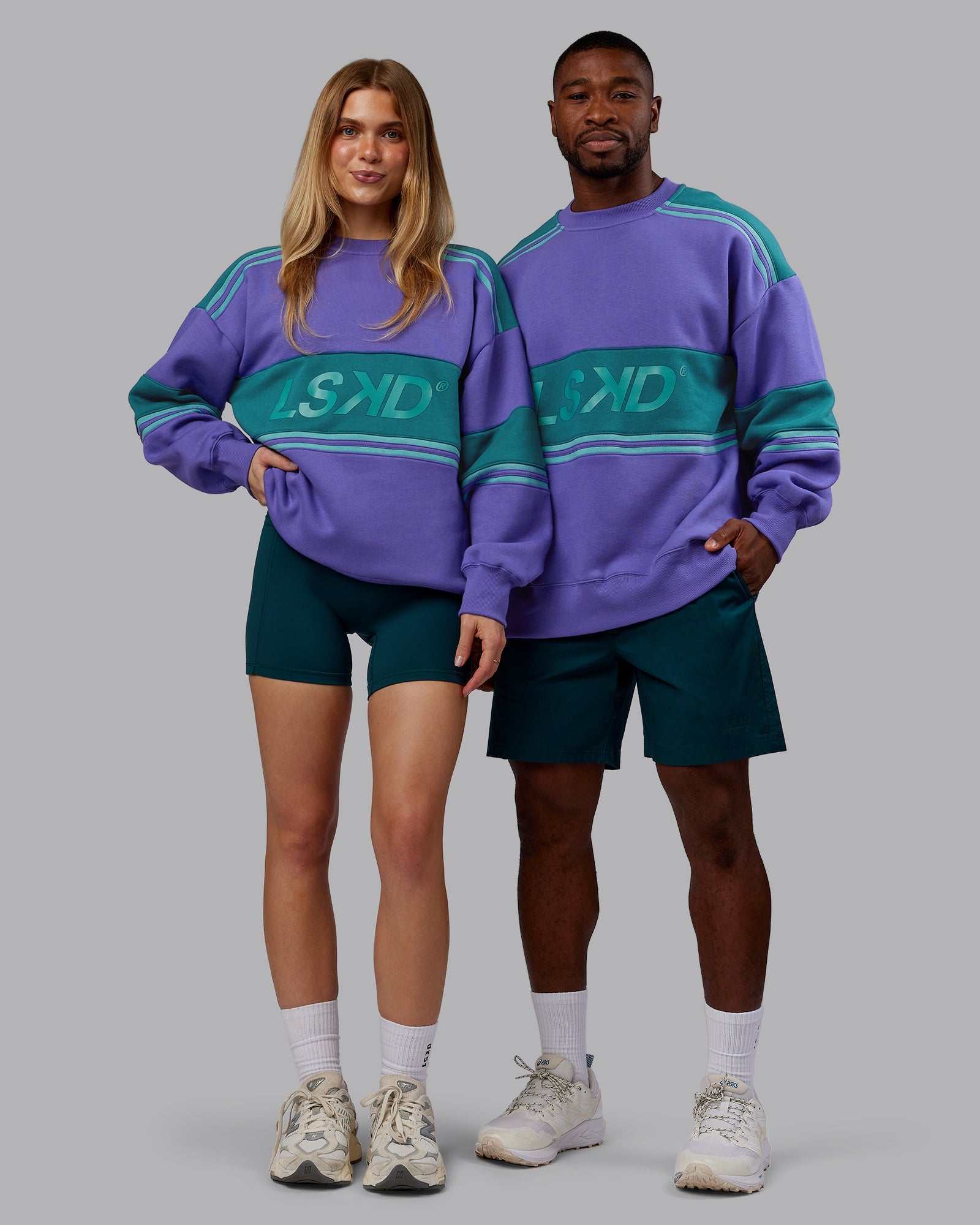 A-Team Sweater Oversize - Royal Purple-Multi – LSKD US