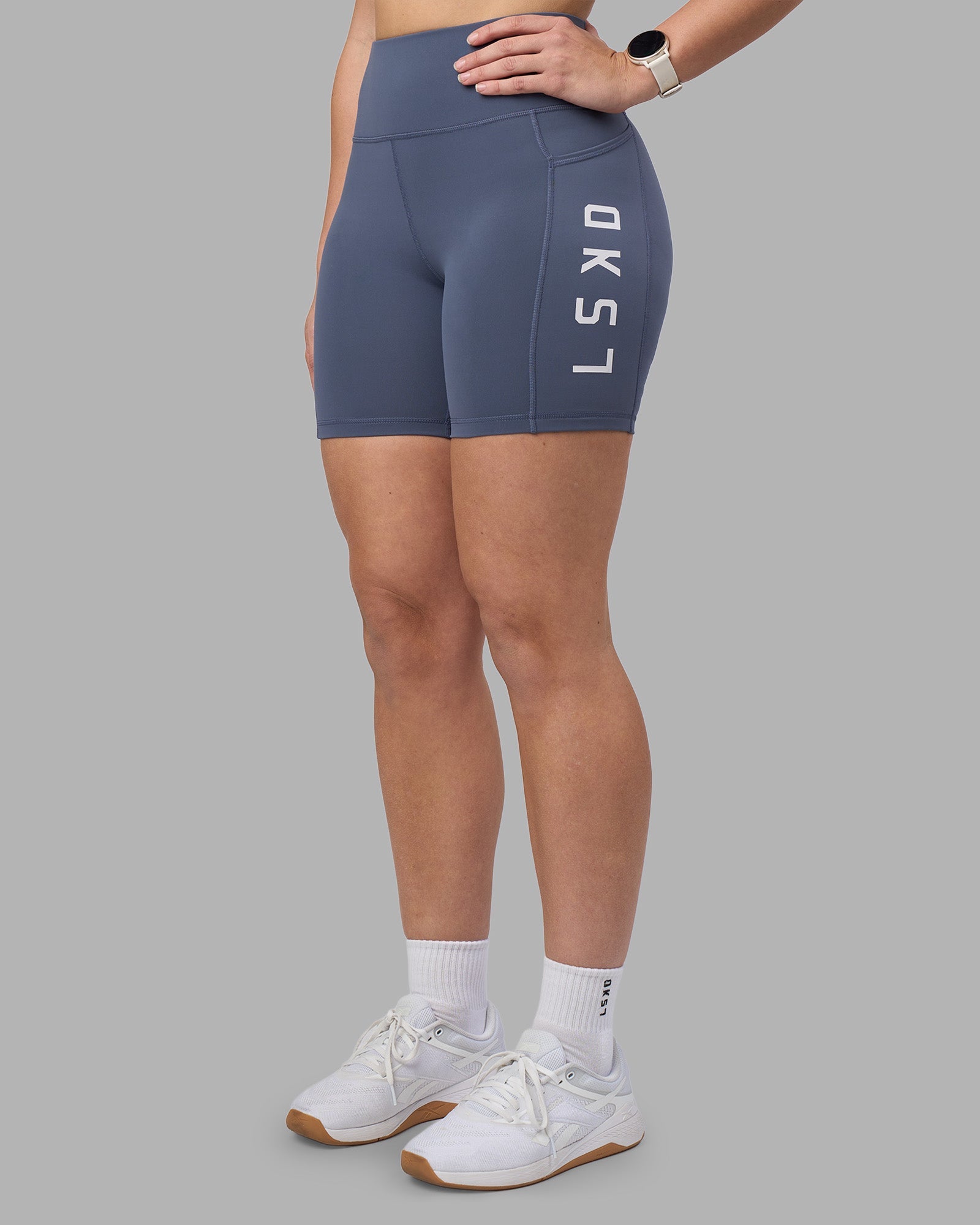 Rep Ultra High-Rise 6" Short Pockets - Night Shadow-White | LSKD – LSKD US