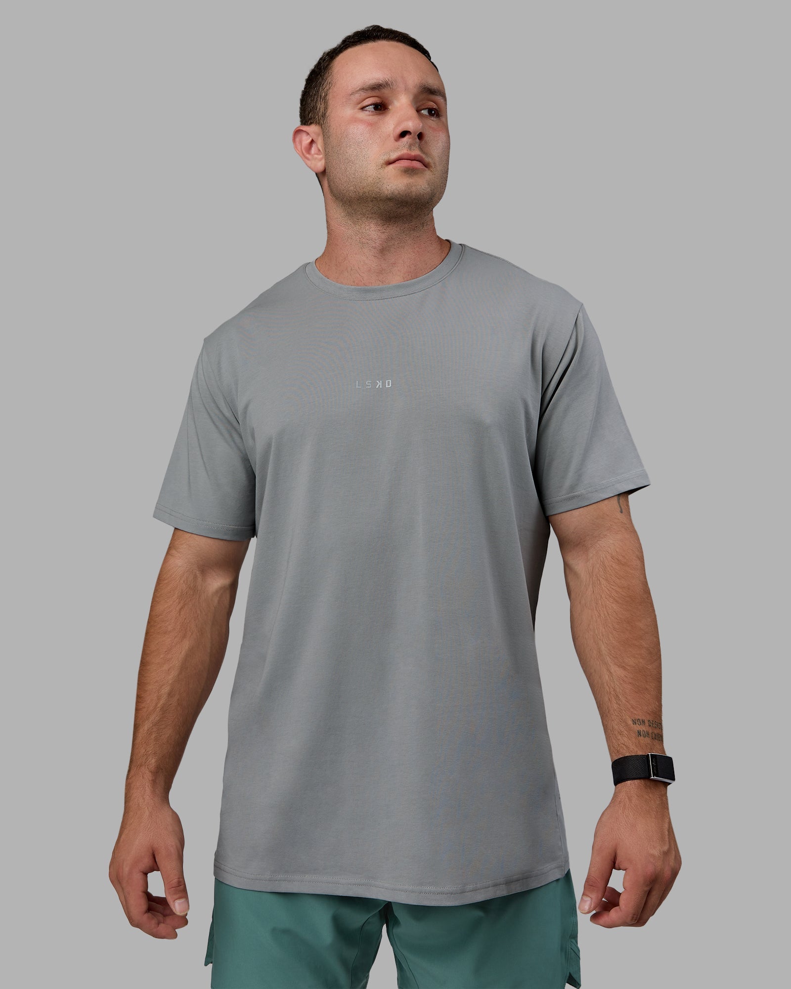 Base FLXCotton Tee - Circular Grey | LSKD – LSKD US