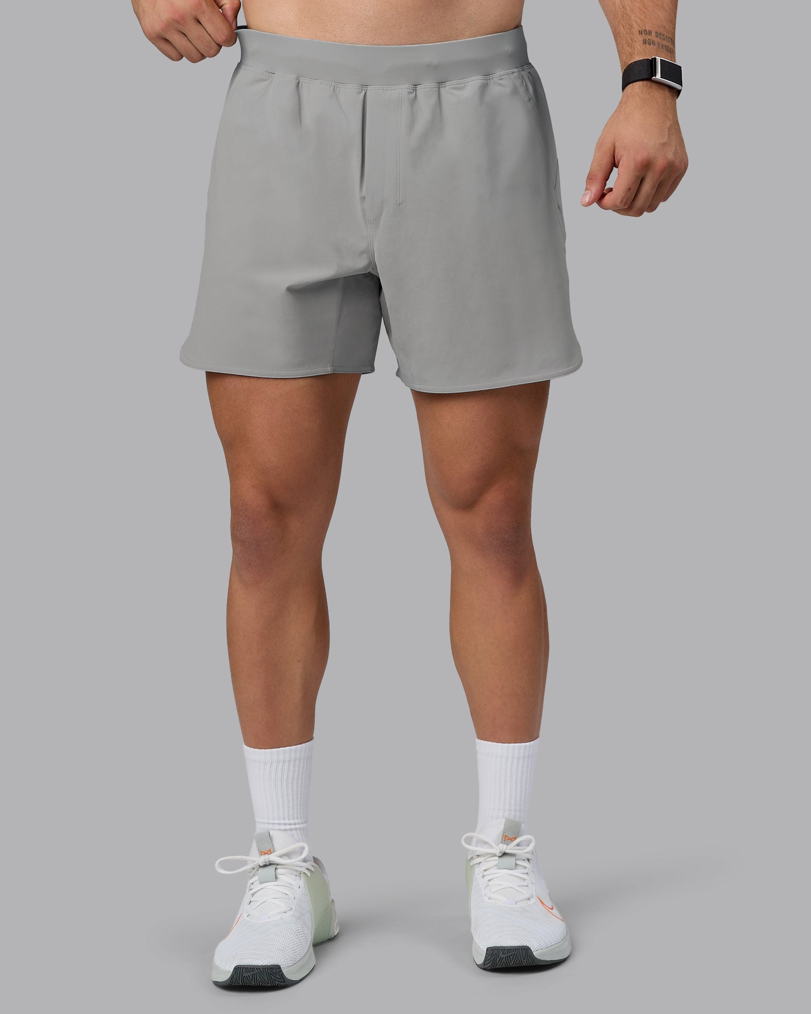 Lift 6" Lined Performance Shorts - Circular Grey | LSKD – LSKD US
