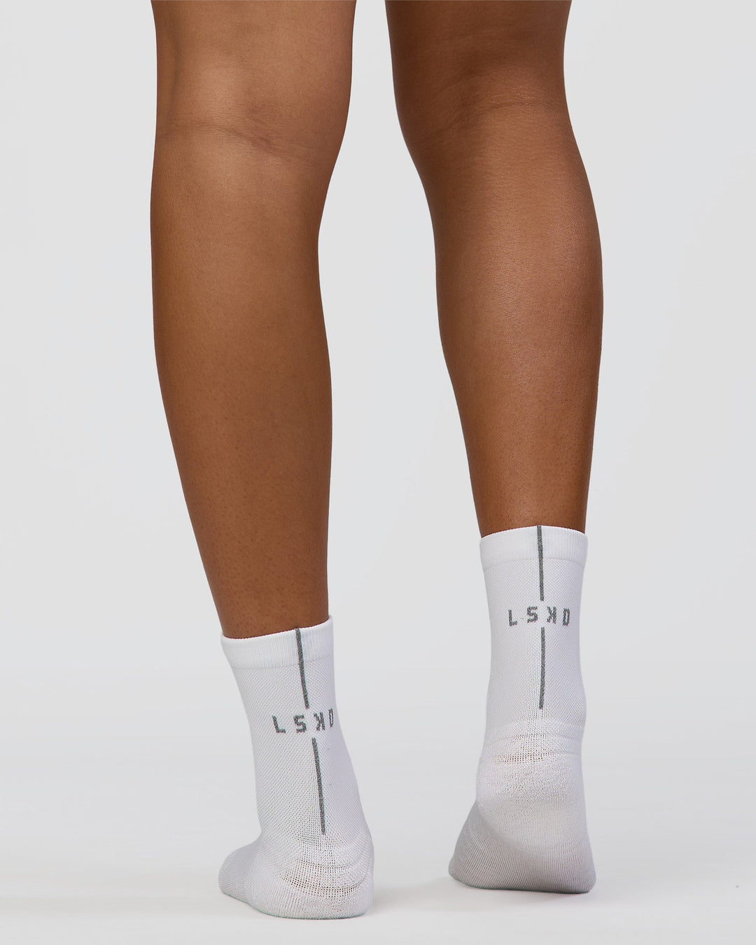 Race Fast Performance Quarter Socks - White-Reflective | LSKD – LSKD US