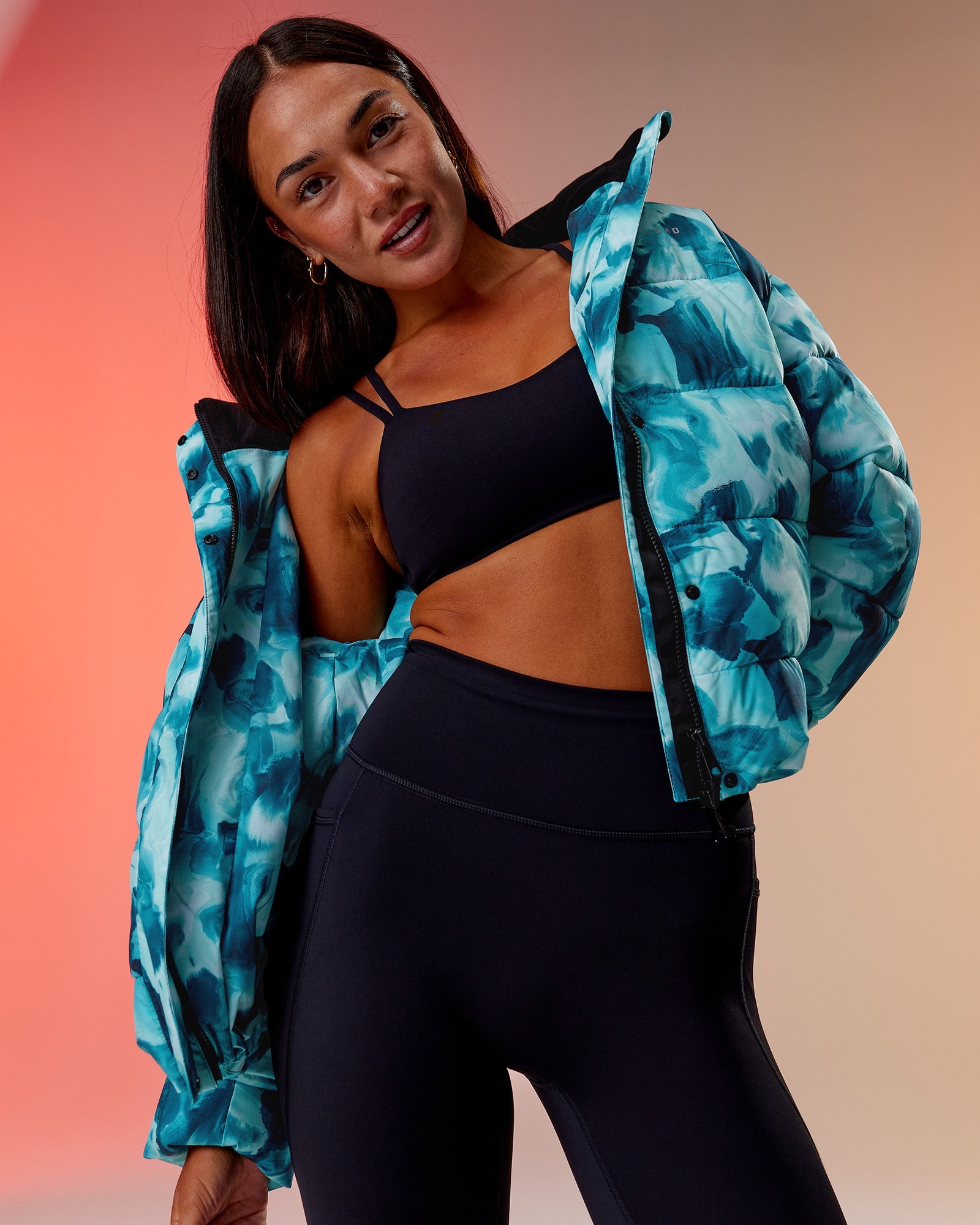 Go-To Puffer Jacket - Dazed Print | LSKD – LSKD US