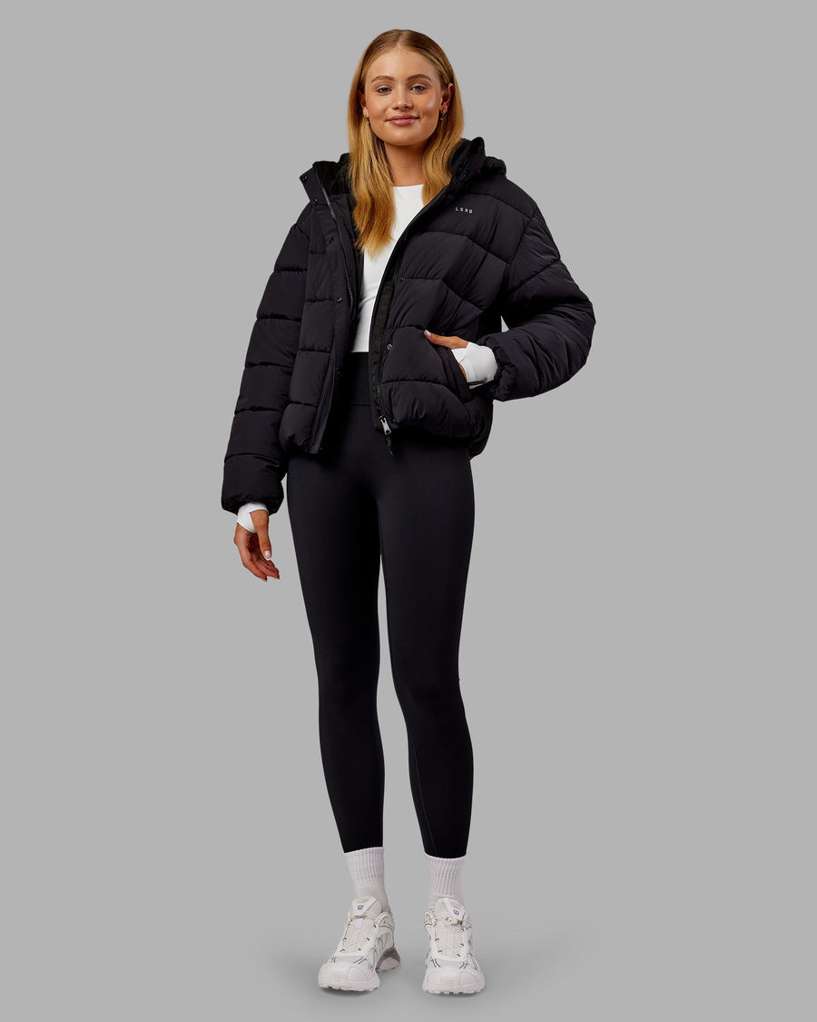 Go-To Puffer Jacket - Black | LSKD – LSKD US