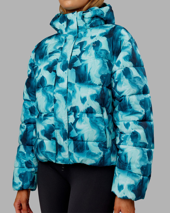 Go-To Puffer Jacket - Dazed Print | LSKD – LSKD US
