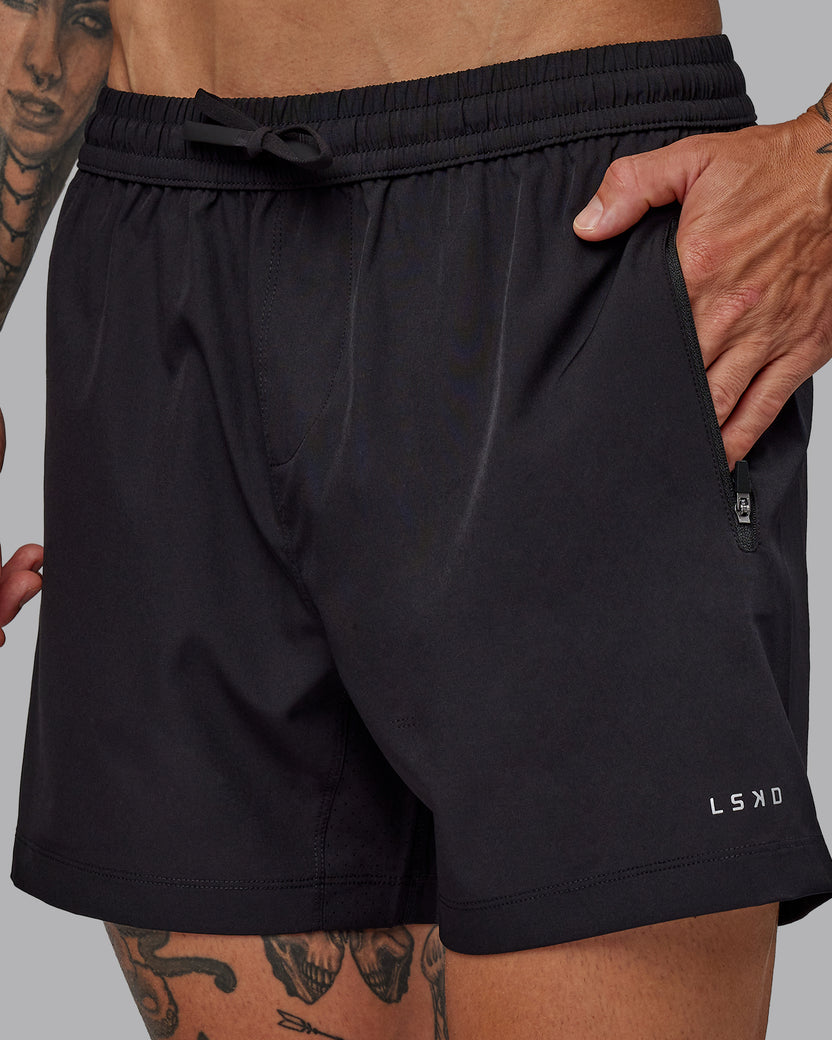 Rep 7" Performance Shorts - Black-White | LSKD – LSKD US
