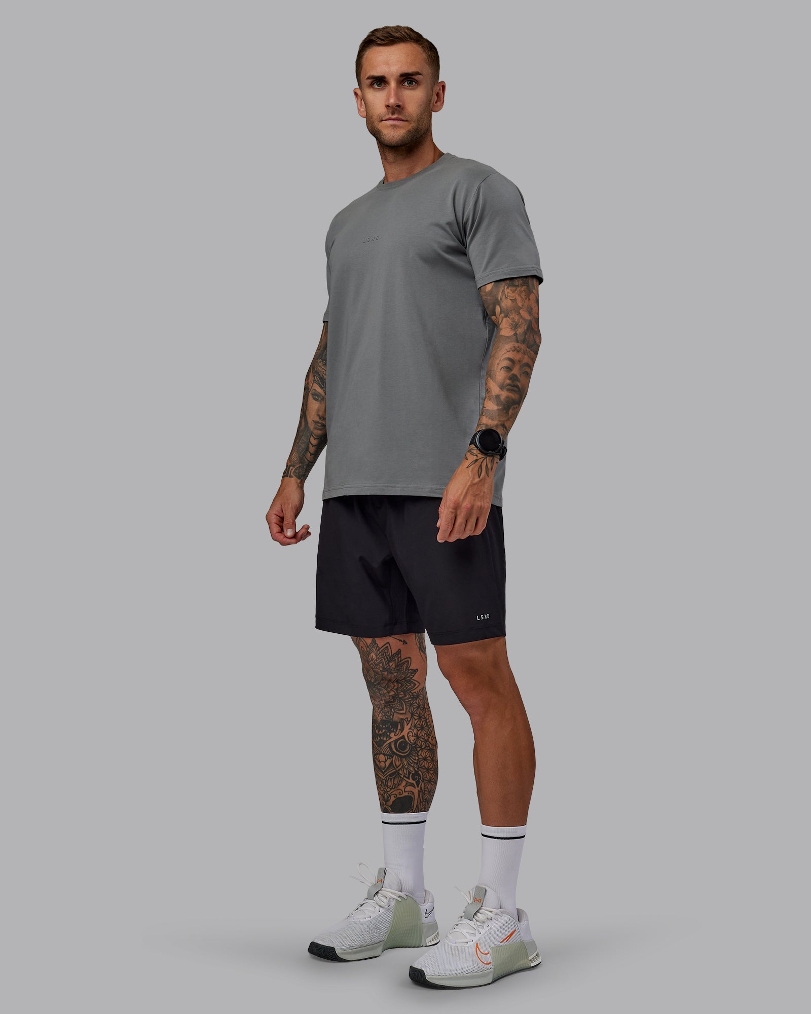 Rep 7" Performance Shorts - Black-White | LSKD – LSKD US