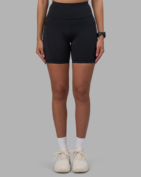 Rep Ultra High-Rise 6" Short Pockets - Black-Power Cobalt | LSKD – LSKD US