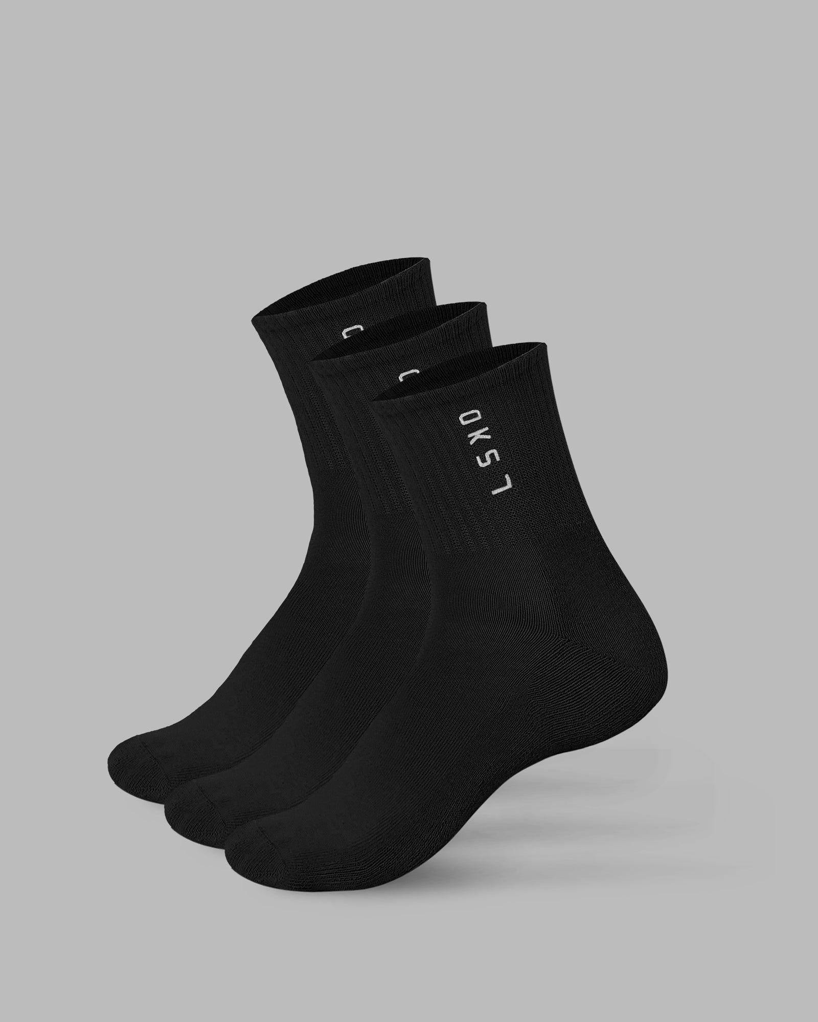 Signal Quarter Socks 3 Pack 2.0 - Black-White | LSKD – LSKD US