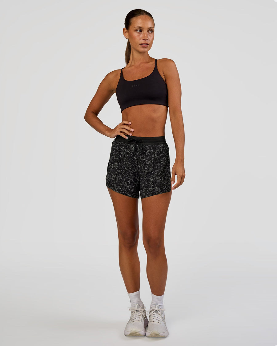 Accelerate 3" High-Rise Running Short - Energy Print Black | LSKD – LSKD US
