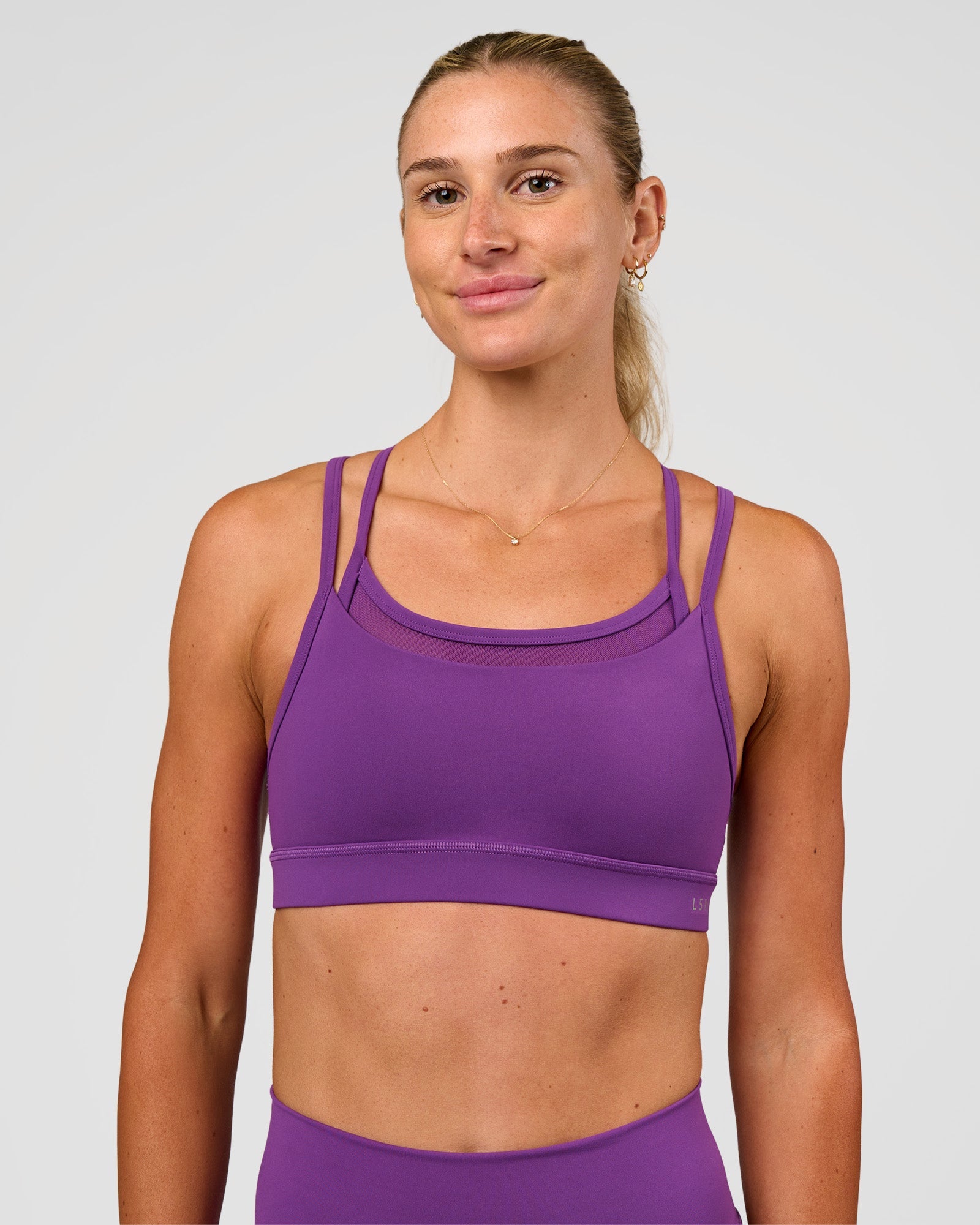 Genesis Layered Sports Bra - Fresh Purple | LSKD – LSKD US