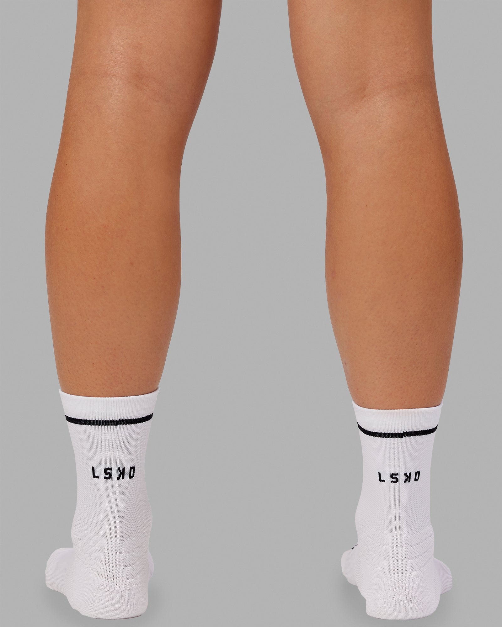 Fast Performance Quarter Socks - White-Black | LSKD – LSKD US